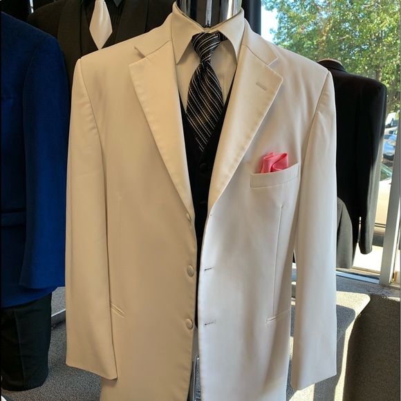 Suits & Blazers | Vintage White Damaged 3 Button Tuxedo Jackets | Poshmark